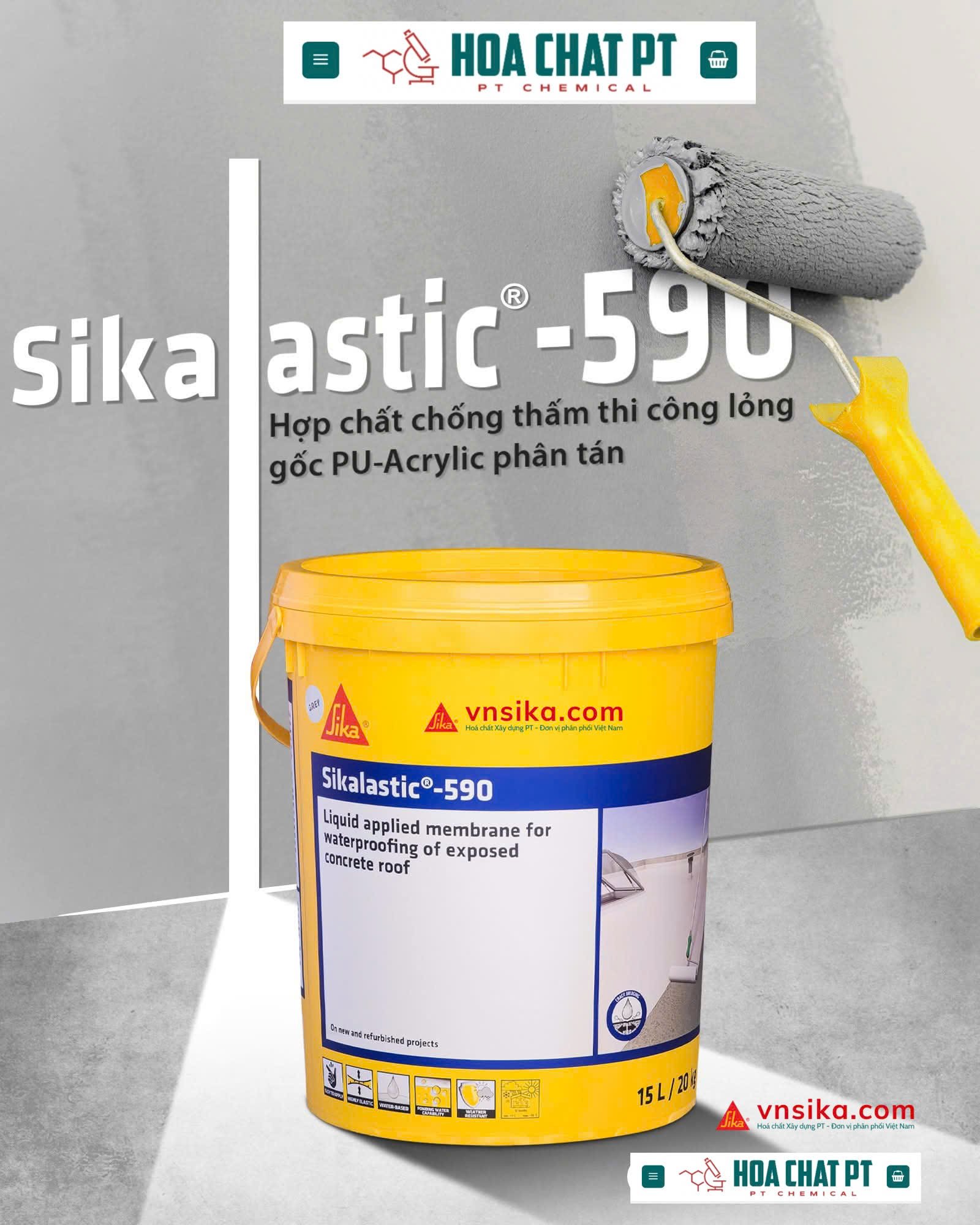Chống thấm 1 thành phần Polyurethane SikaLastic 590 - Sika Việt Nam ...